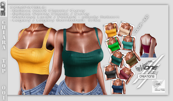 Second Life Marketplace - ONE- Chiara Top 001 (BOX)